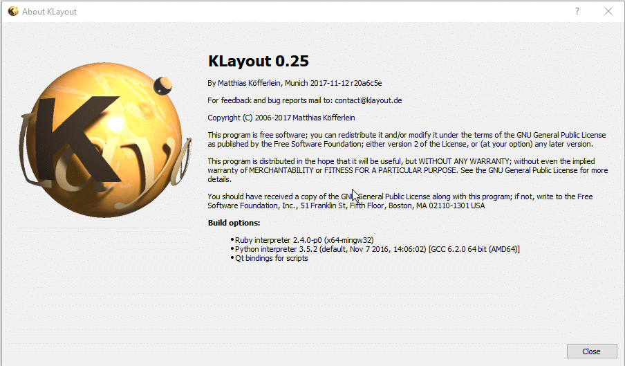 KL Layout while importing Gerber crashes KL layout · Issue #76 · KLayout/klayout · GitHub
