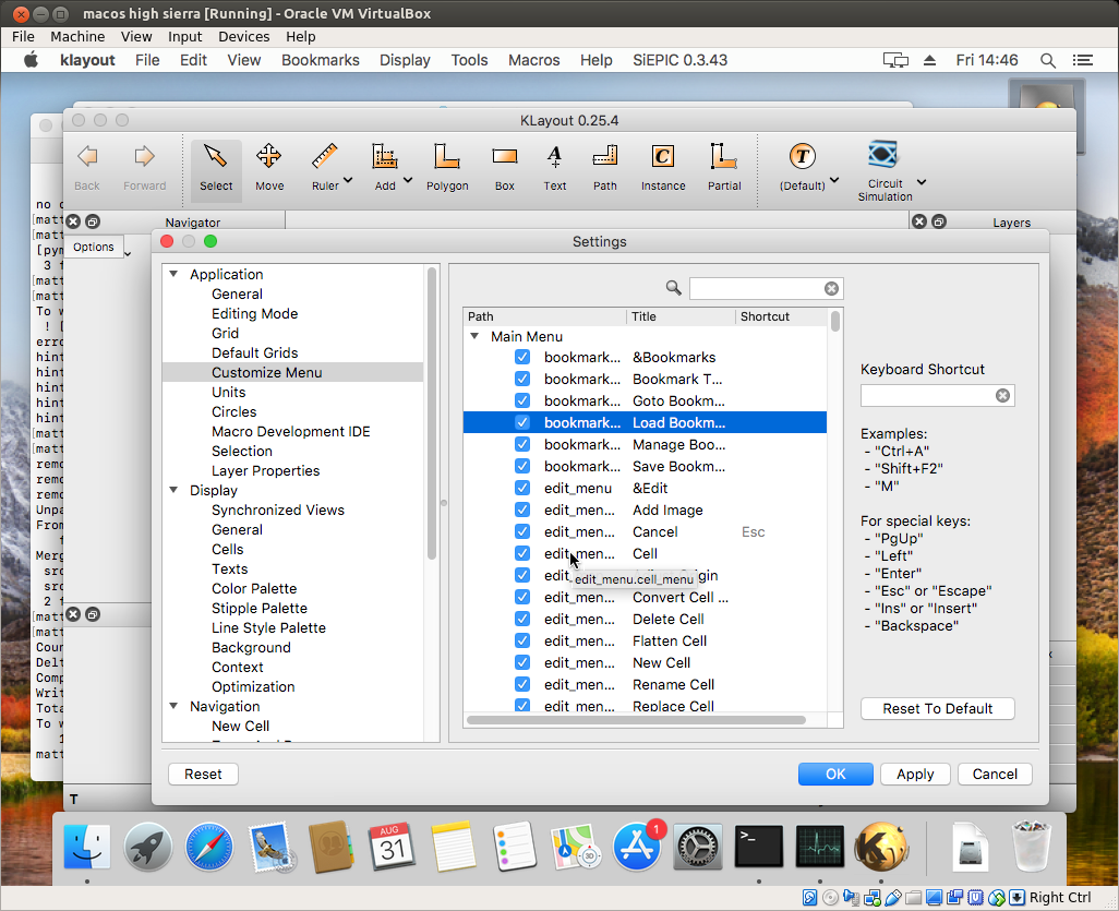 Can't set keyboard shortcuts in 0.25.4 for mac · Issue #161 · KLayout ...