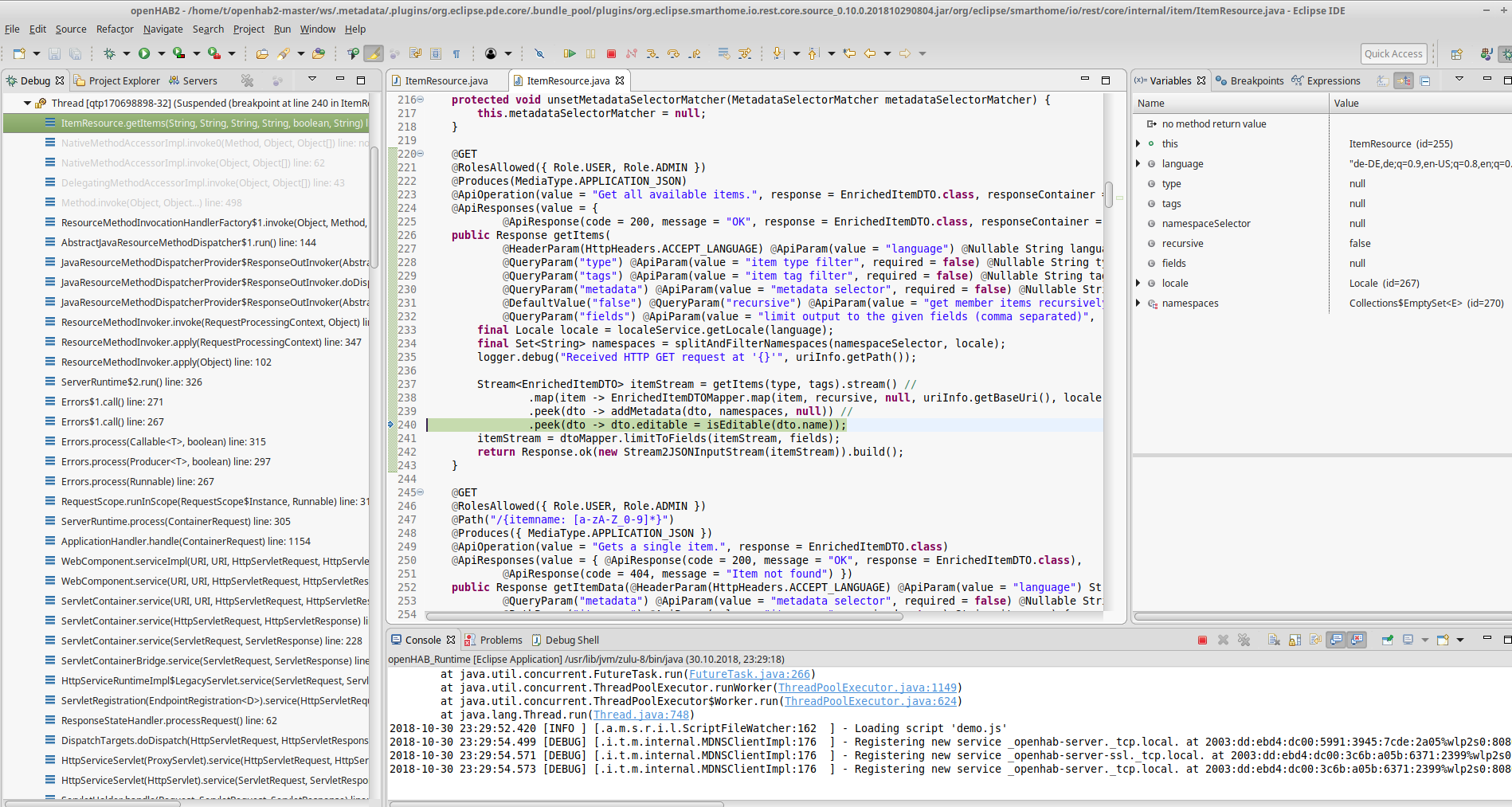 eclipse runs old code · Issue #6426 · eclipse-archived/smarthome · GitHub