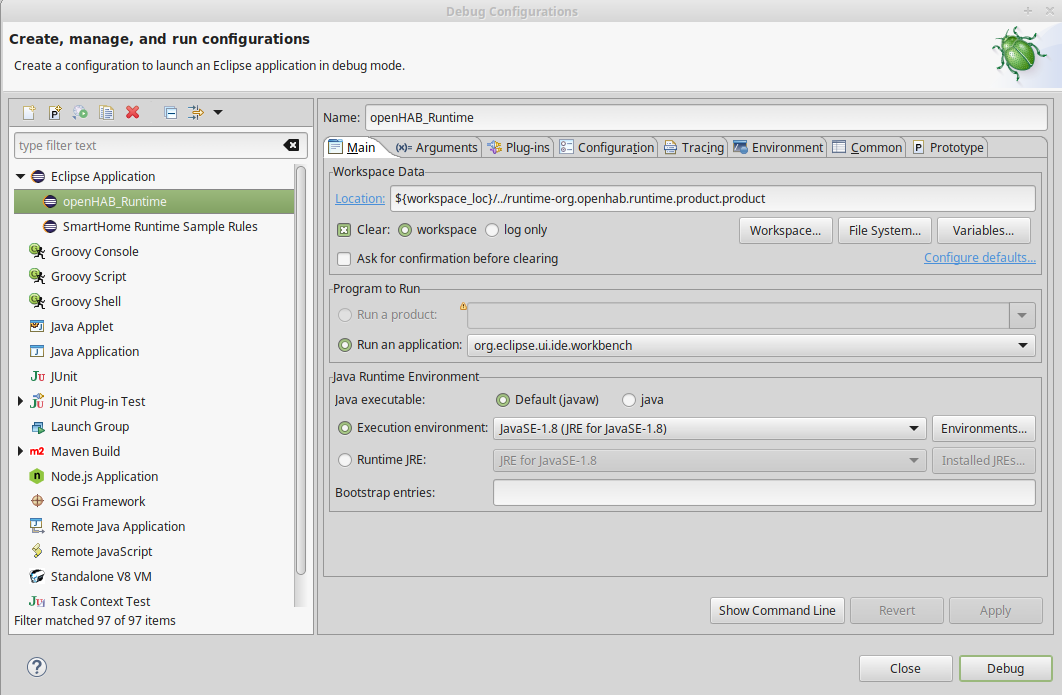 eclipse runs old code · Issue #6426 · eclipse-archived/smarthome · GitHub