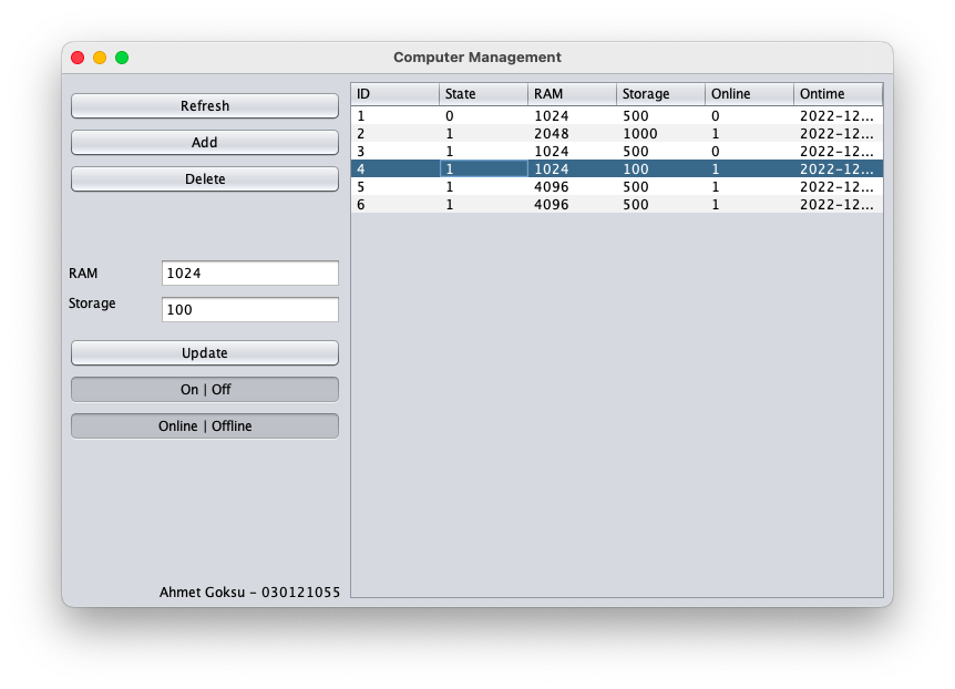 GitHub - goeksu/ClusterManagement: A Java project using Swing GUI ...