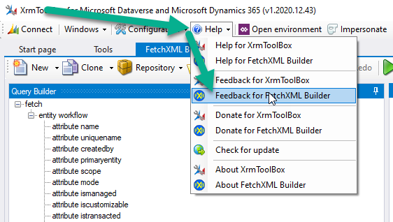 Query Expression view, on version 1.2020.12.3, is broken. Failed to generate C# QueryExpression ...
