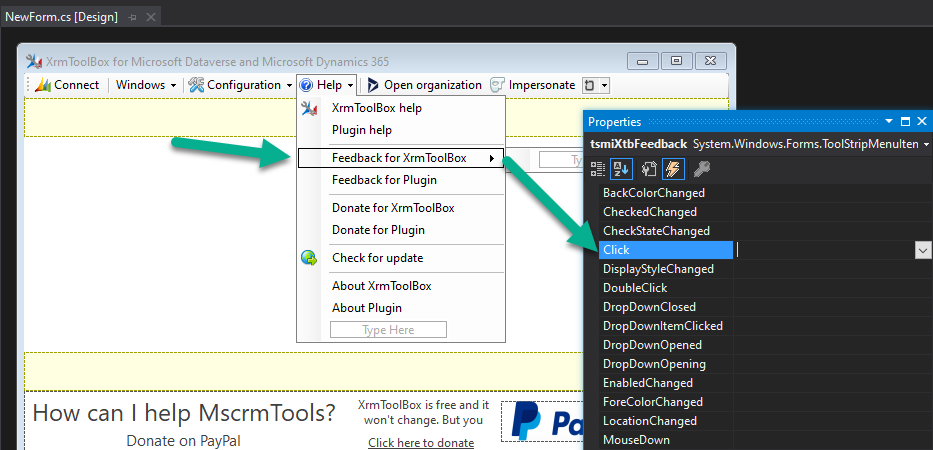 [BUG] Help/Feedback/Donate menus don't work · Issue #1004 · MscrmTools/XrmToolBox · GitHub