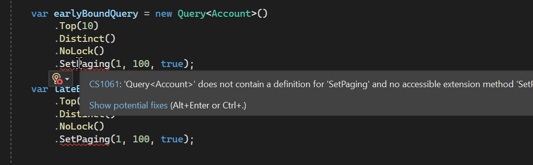 SetPaging bug · Issue #6 · MscrmTools/MscrmTools.FluentQueryExpressions · GitHub