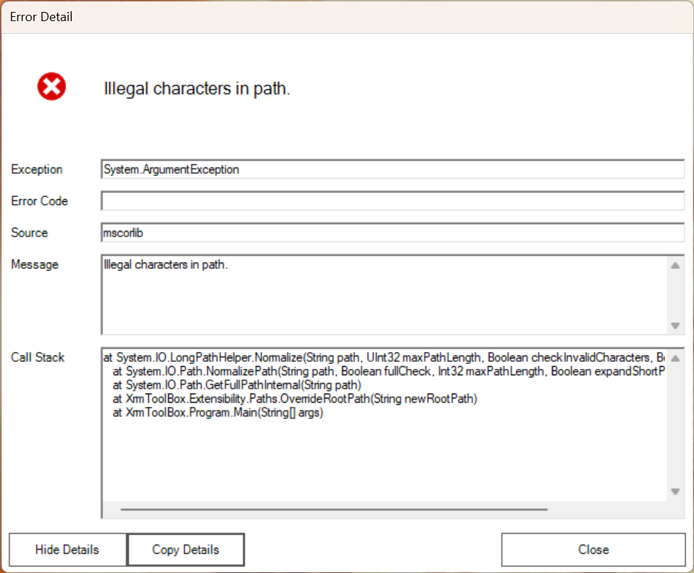 Opening With Overridepath And Other Parameters Breaks After · Issue