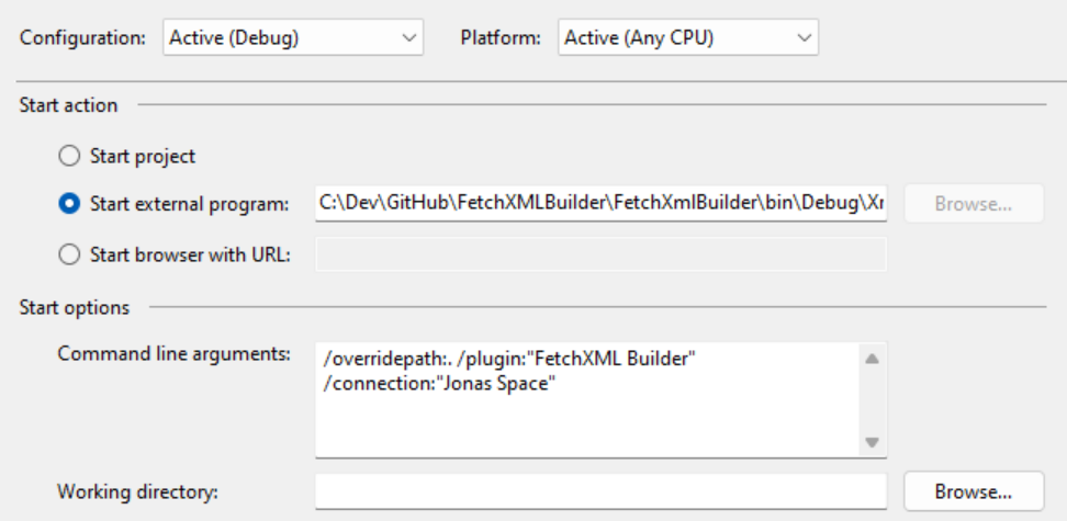 Opening with overridepath AND other parameters -> breaks after · Issue #1199 · MscrmTools ...