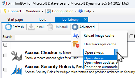 Add possibility to *not* show up every time we start XTB · Issue #1210 · MscrmTools/XrmToolBox ...