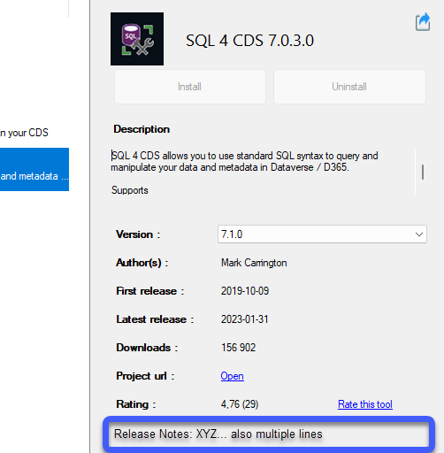 Tool Library Show Release Notes · Issue 1254 · Mscrmtools Xrmtoolbox · Github