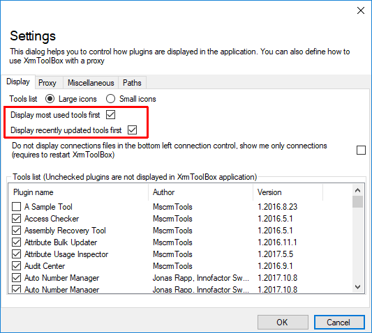 Plugin Sorting Settings Inconsistent · Issue 689 · Mscrmtools Xrmtoolbox · Github