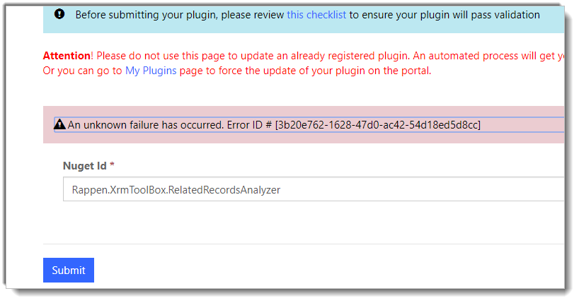 Registering New Tool Fails · Issue 773 · Mscrmtools Xrmtoolbox · Github