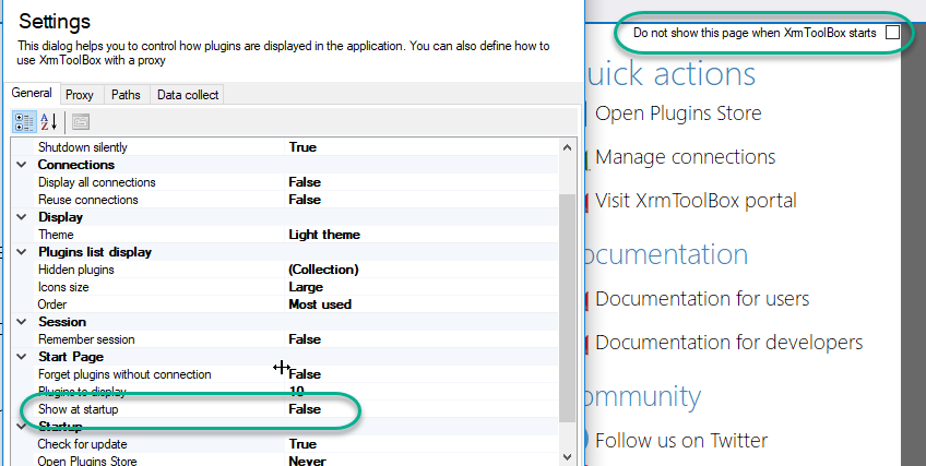 Startup Page setting inverted · Issue #856 · MscrmTools/XrmToolBox · GitHub