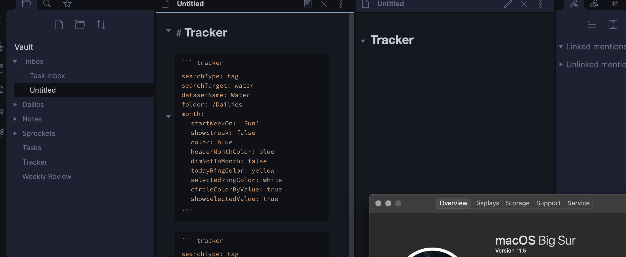 Blank note with Month trackers · Issue #52 · pyrochlore/obsidian-tracker · GitHub