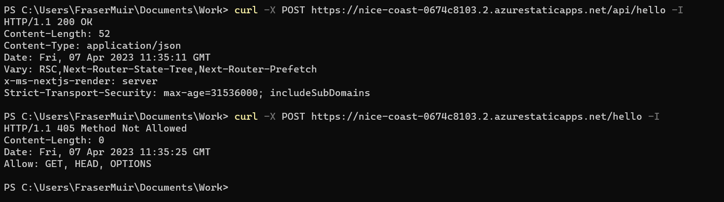 Next.js Hybrid App returns 405 error for non-GET route handlers outside of a "/api" path · Issue ...