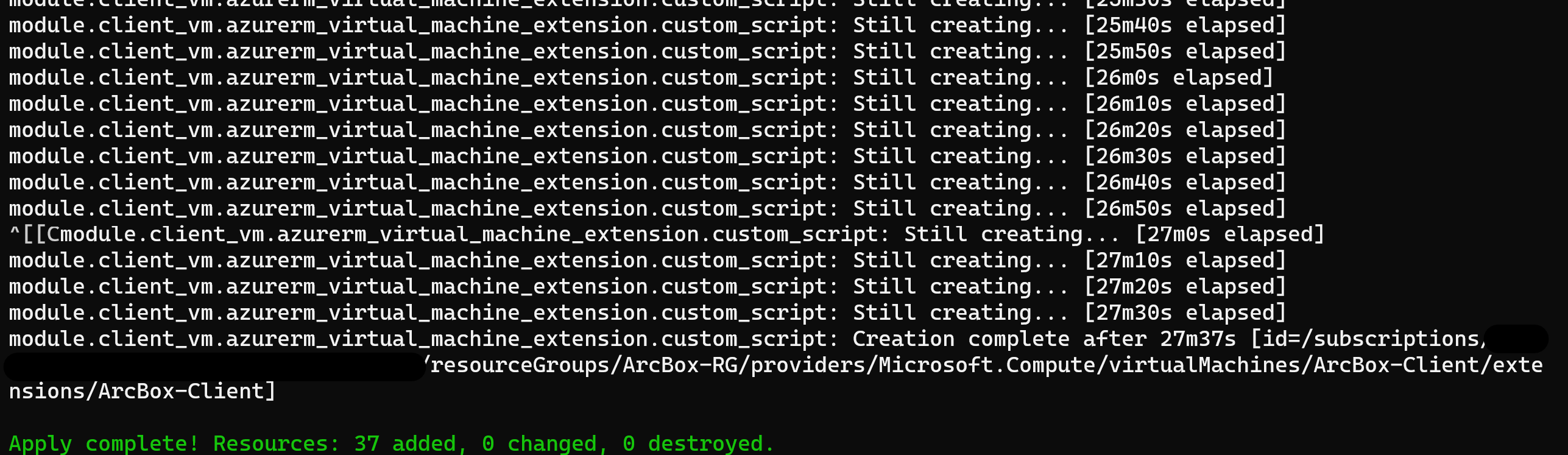 ArcBox-Full deployment hangs Waiting for Kubernetes control plane to be ...