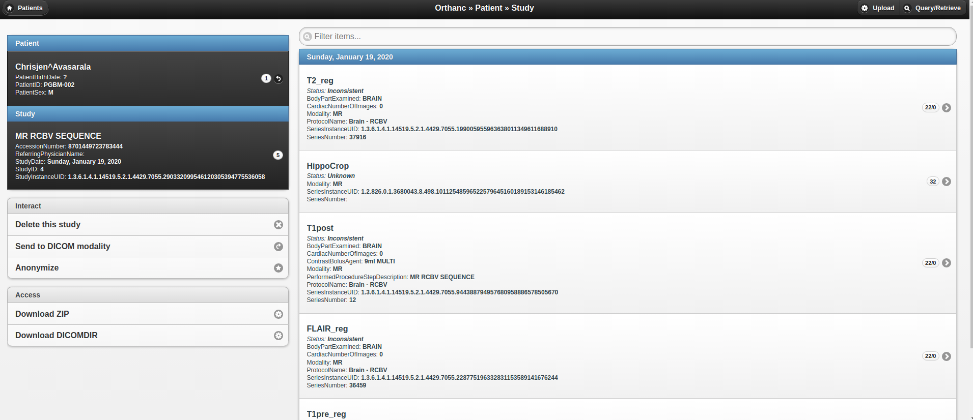 OHIF cannot load data from local Orthanc server · Issue #1771 · OHIF/Viewers · GitHub