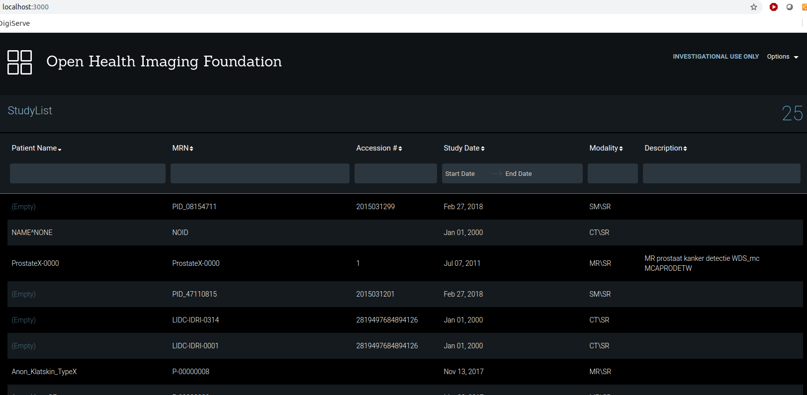 OHIF cannot load data from local Orthanc server · Issue #1771 · OHIF/Viewers · GitHub