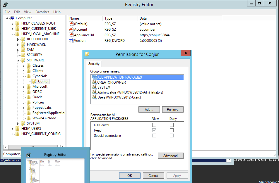 Include warning to disable `Users` write access to WinReg entries for ...