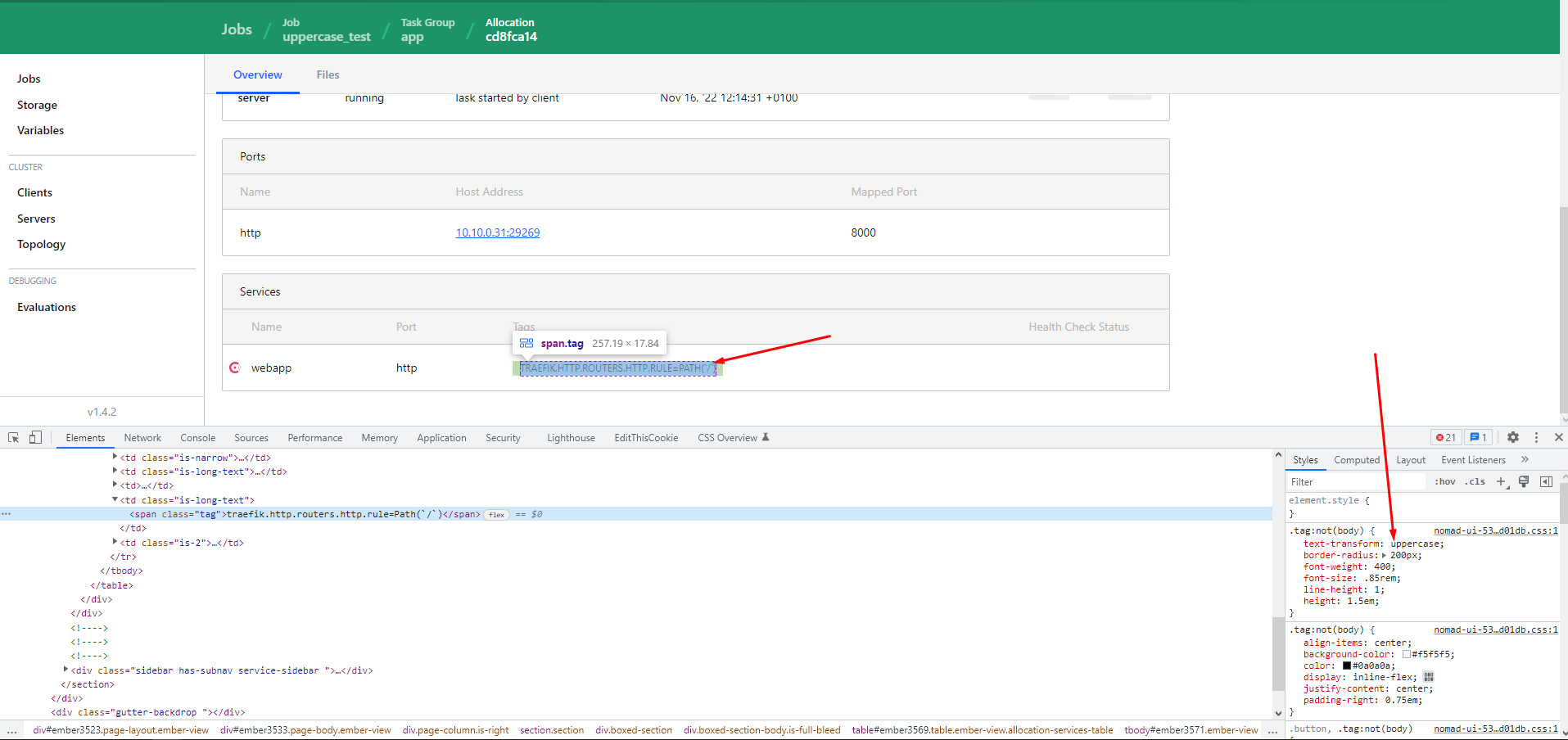 Ui Respect Original Text Case Dont Force Text Transform Uppercase On Service Tags · Issue
