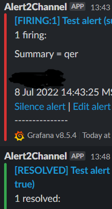 Firing and Resolved alerts are in the one Slack message · Issue #42415 ...