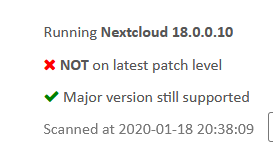 scan.nextcloud.com doesn't fully recognize Nextcloud 18 · Issue #1225 · nextcloud/nextcloud.com ...