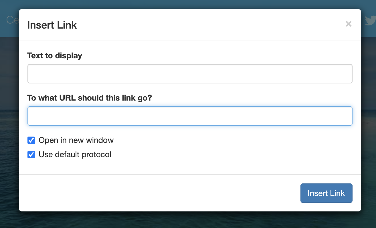 Ability to insert link with " " or invalid url · Issue #3786 · summernote/summernote · GitHub