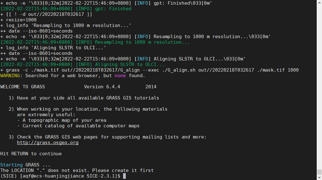 Grass GIS running problems · Issue #45 · GEUS-SICE/SICE · GitHub