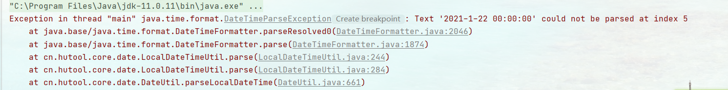 DateUtil.parseLocalDateTime("2021-1-22 00:00:00","yyyy-MM-dd HH:mm:ss") 月份为一位转换问题 · Issue #2051 ...