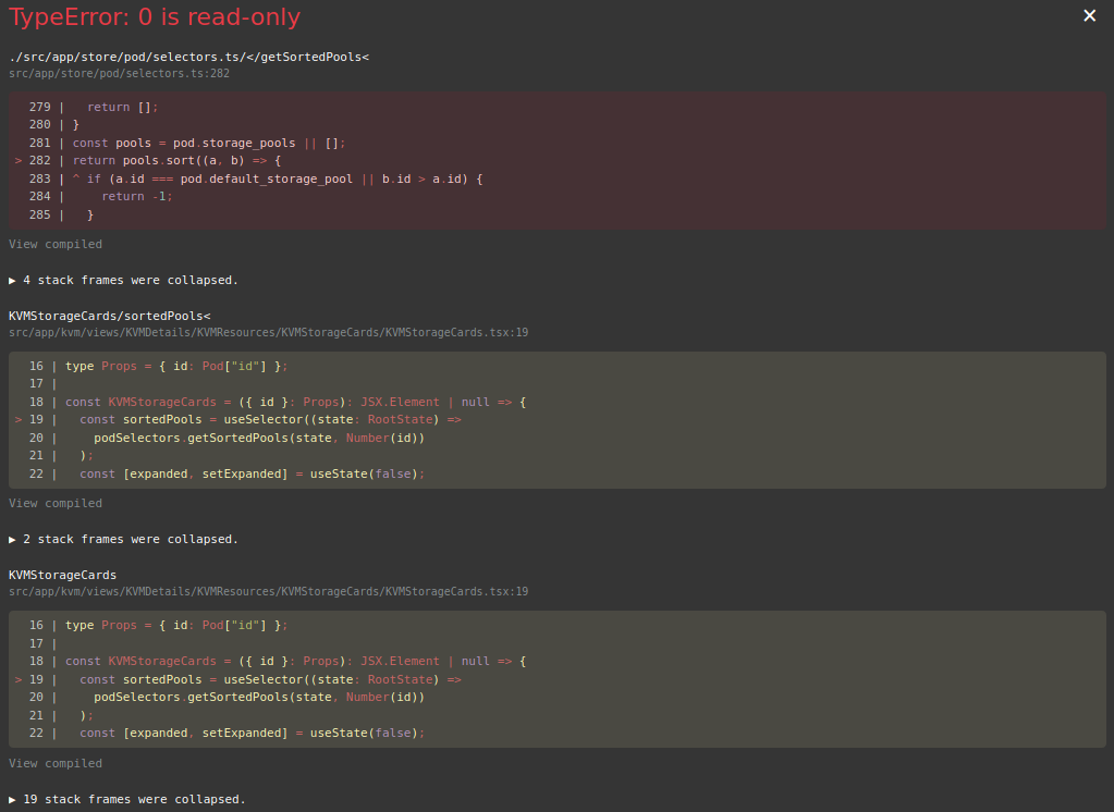 make sampledata MAAS crashes on KVM details page · Issue #2506 · canonical/maas-ui · GitHub