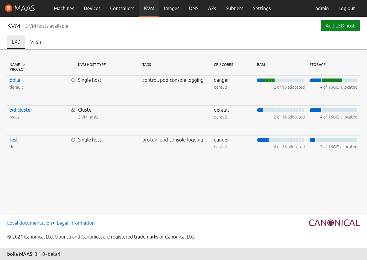 LXD table columns mismatched on smaller screen sizes · Issue #3215 · canonical/maas-ui · GitHub