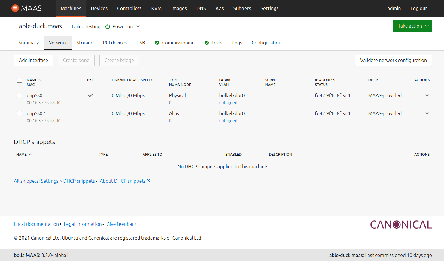 Machine DHCP snippet table should show spinner under table header · Issue #3277 · canonical/maas ...