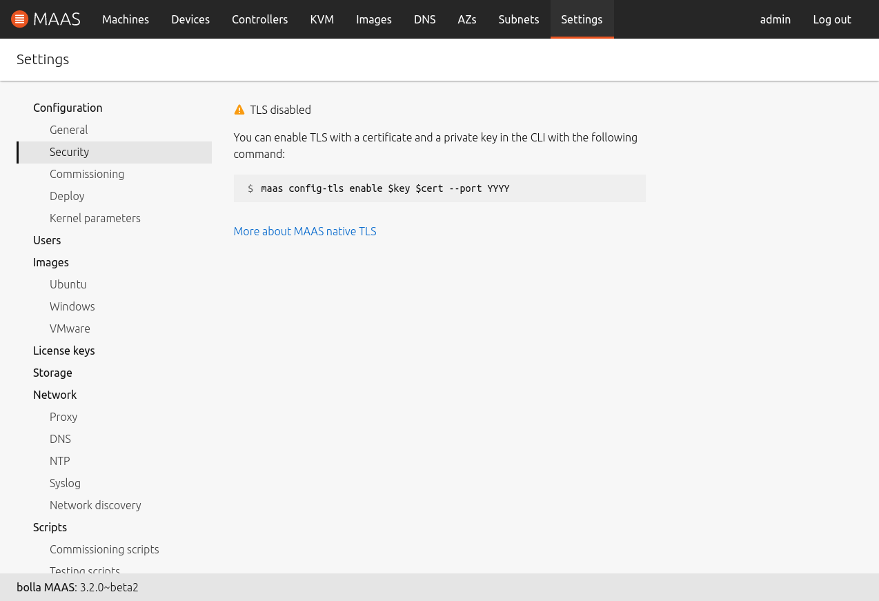 feat(ui): add Security tab to Settings page by Caleb-Ellis · Pull Request #3816 · canonical/maas ...