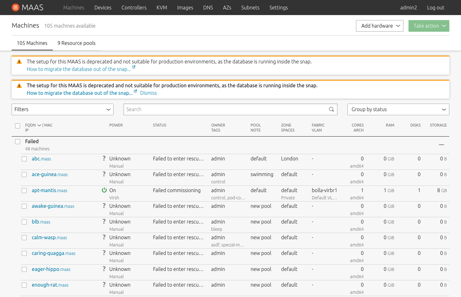 Duplicated deprecation notifications · Issue #1083 · canonical/maas-ui · GitHub