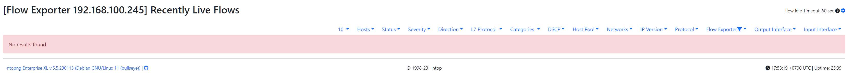 (Hosts in host pools) + (Live flows with flow exporter filters + Maybe something else) are not ...