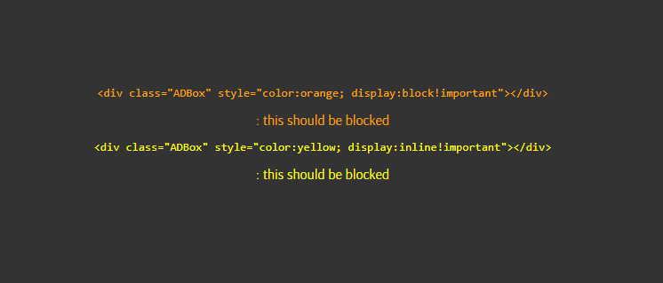 Elements with display:{value} !important bypass cosmetic filter · Issue ...