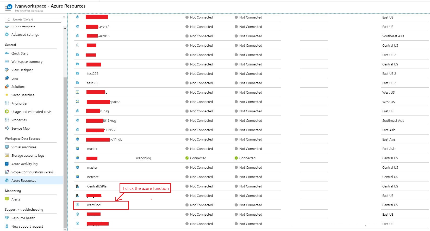 The error "Failed to update connection settings for resource xxx to Log Analytics" occurs when ...