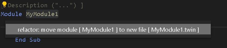 "Extract to File" refactoring · Issue #2 · twinbasic/twinbasic · GitHub