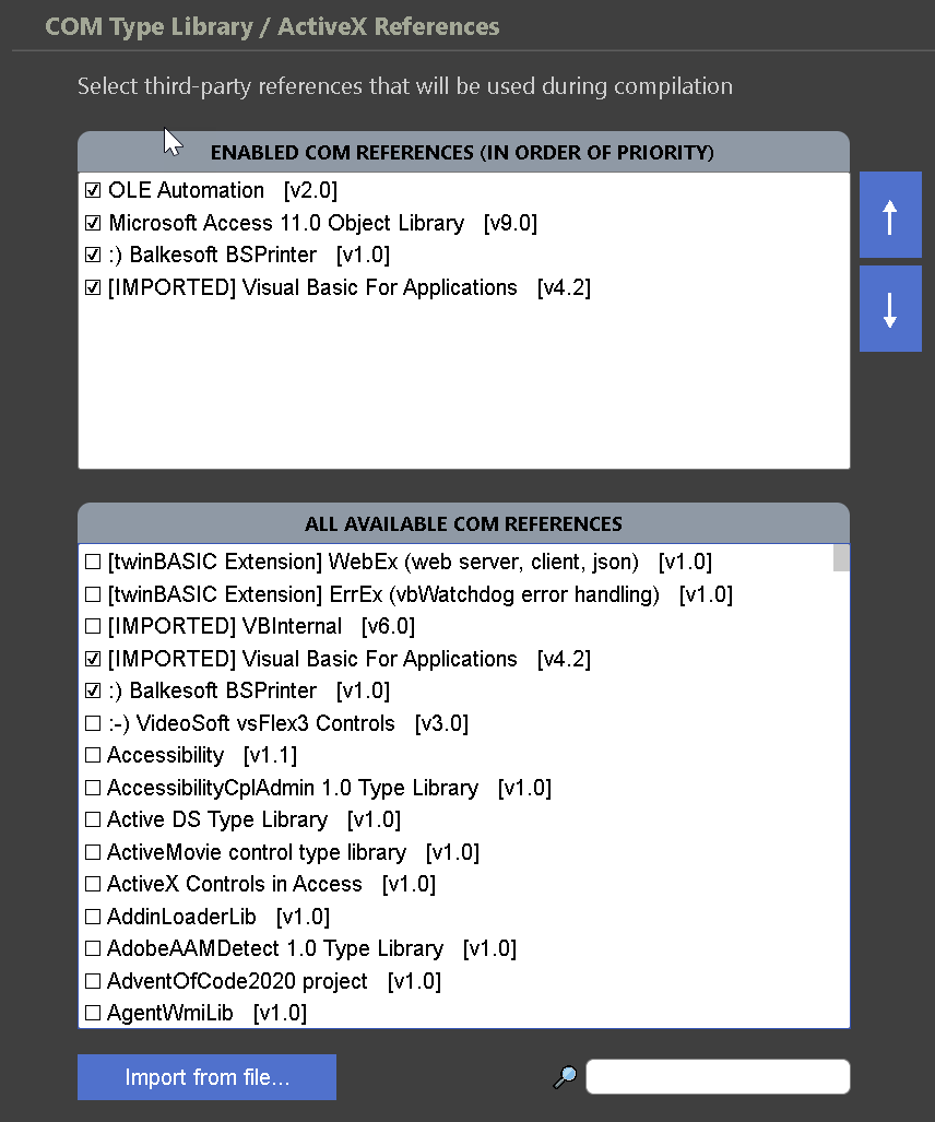 Reference List UX · Issue #55 · twinbasic/twinbasic · GitHub