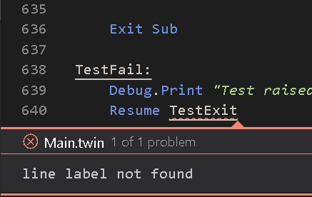 Missing line labels are not escalating to compilation errors · Issue #332 · twinbasic/twinbasic ...