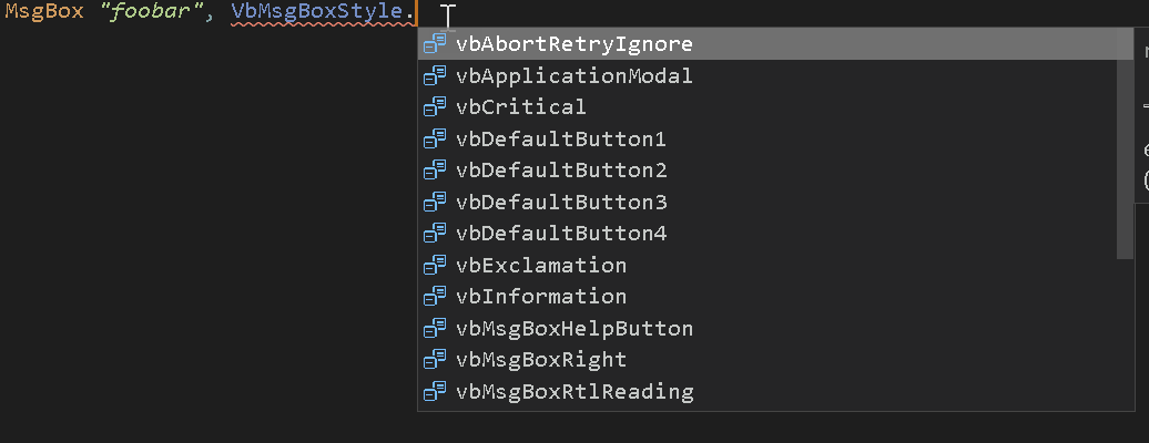 Intellisense Improvements · Issue #337 · twinbasic/twinbasic · GitHub