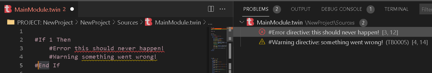 #Error keyword for conditional compilation · Issue #404 · twinbasic/twinbasic · GitHub