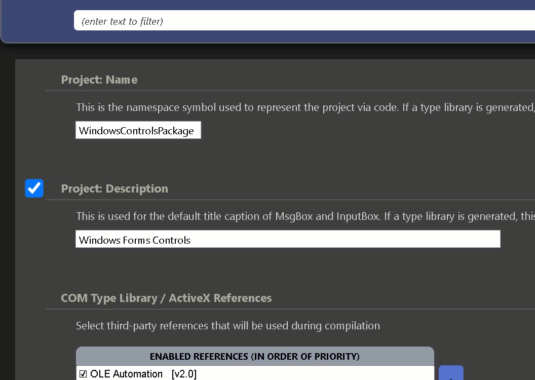 Settings Filter Bar · twinbasic twinbasic · Discussion #732 · GitHub