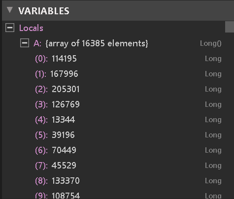Debugger Variables window should group big arrays · Issue #934 · twinbasic/twinbasic · GitHub