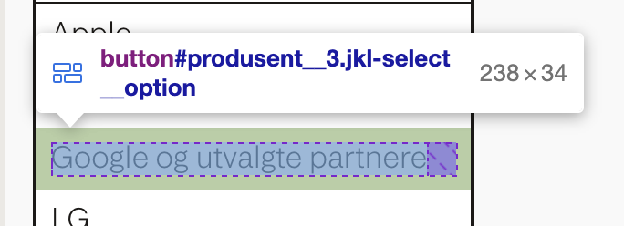 Feil: Valgene i compact Select har feil størrelse i forhold til Figma · Issue #3106 · fremtind ...