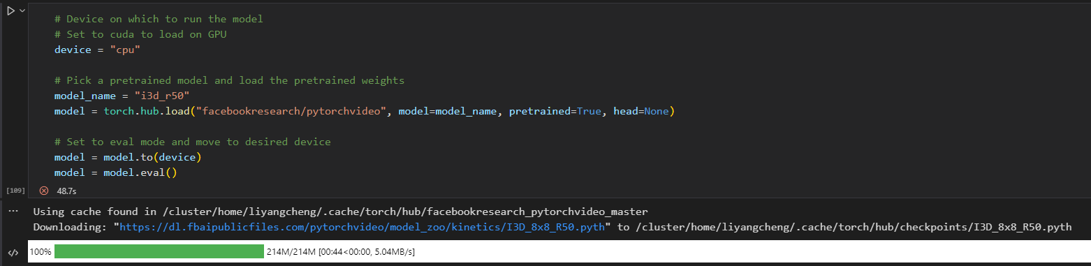 Pretrained Models · Issue #200 · facebookresearch/pytorchvideo · GitHub