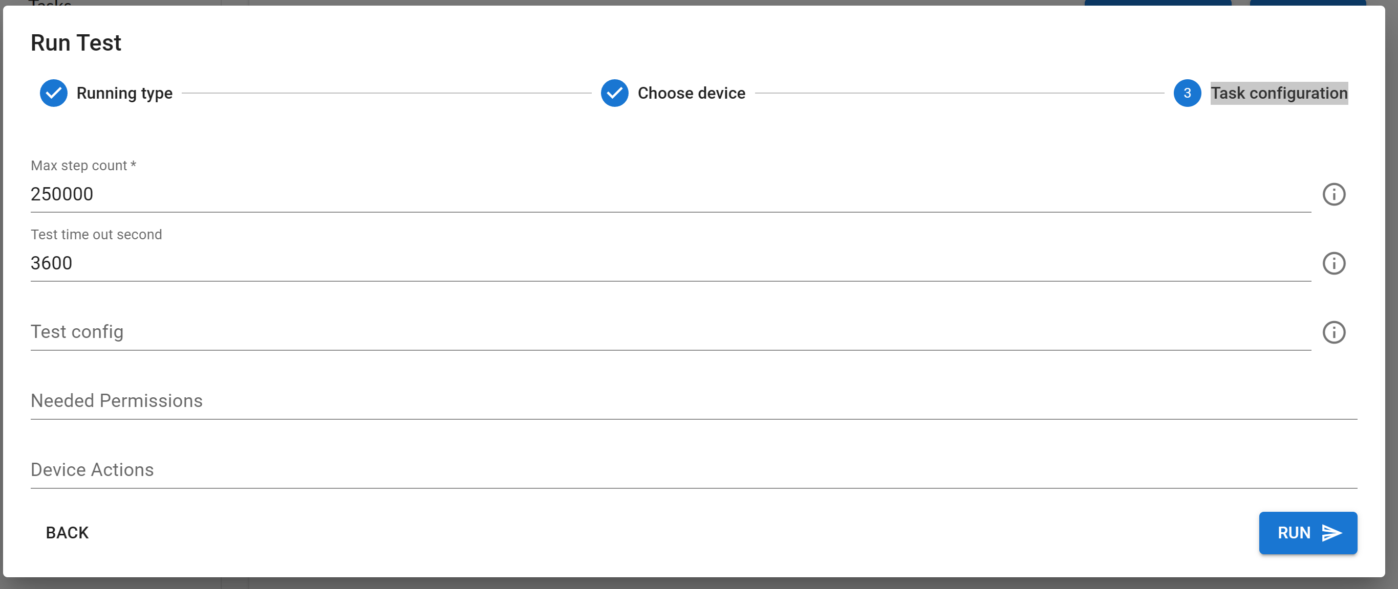 Monkey Test中Task configuration页的含义是什么？/ The meaning of Task ...