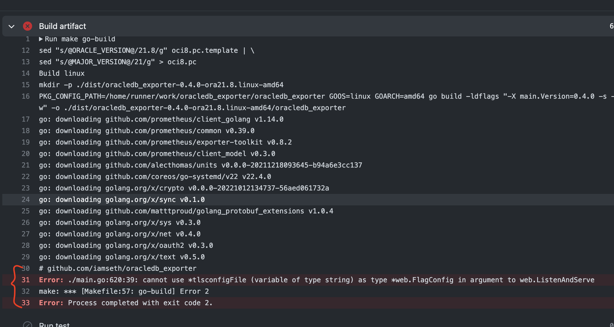 Build linux binary from source in 0.4.0 · Issue #275 · iamseth/oracledb_exporter · GitHub