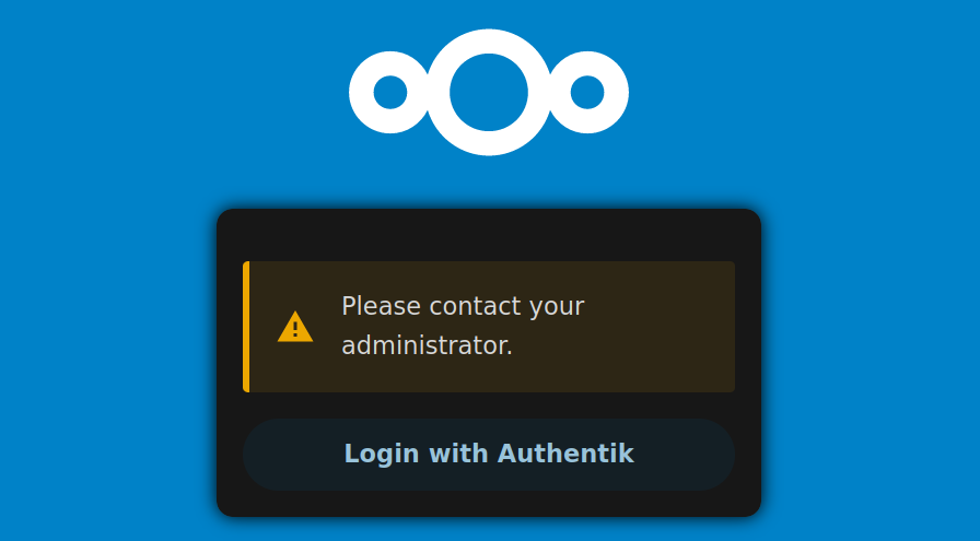 Improve or remove warning when hiding native login form · Issue #37949 · nextcloud/server · GitHub