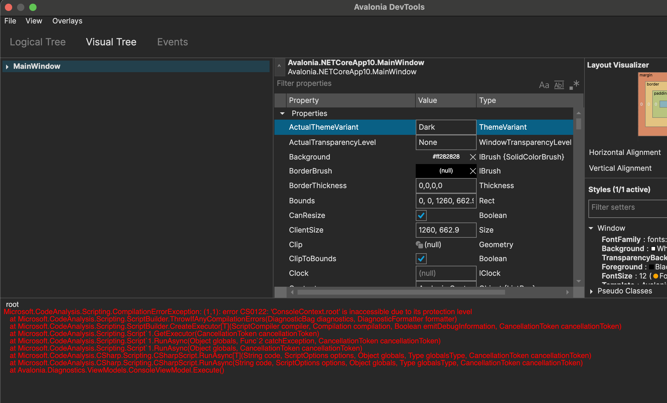 Devtools Console Is Not Working · Issue 13144 · Avaloniauiavalonia · Github