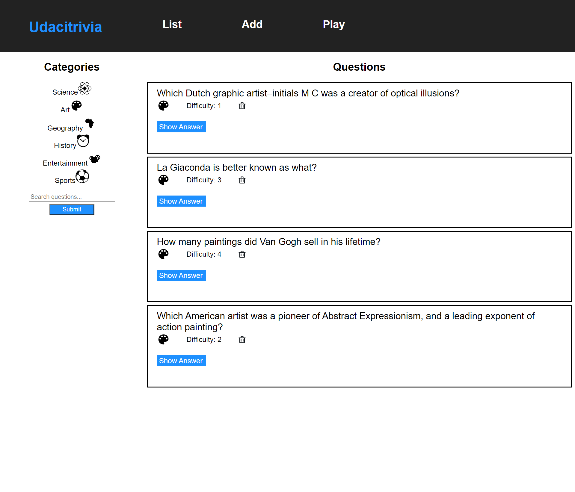 GitHub - fernandoapeguero/TriviaApp: Web app to play trivia game
