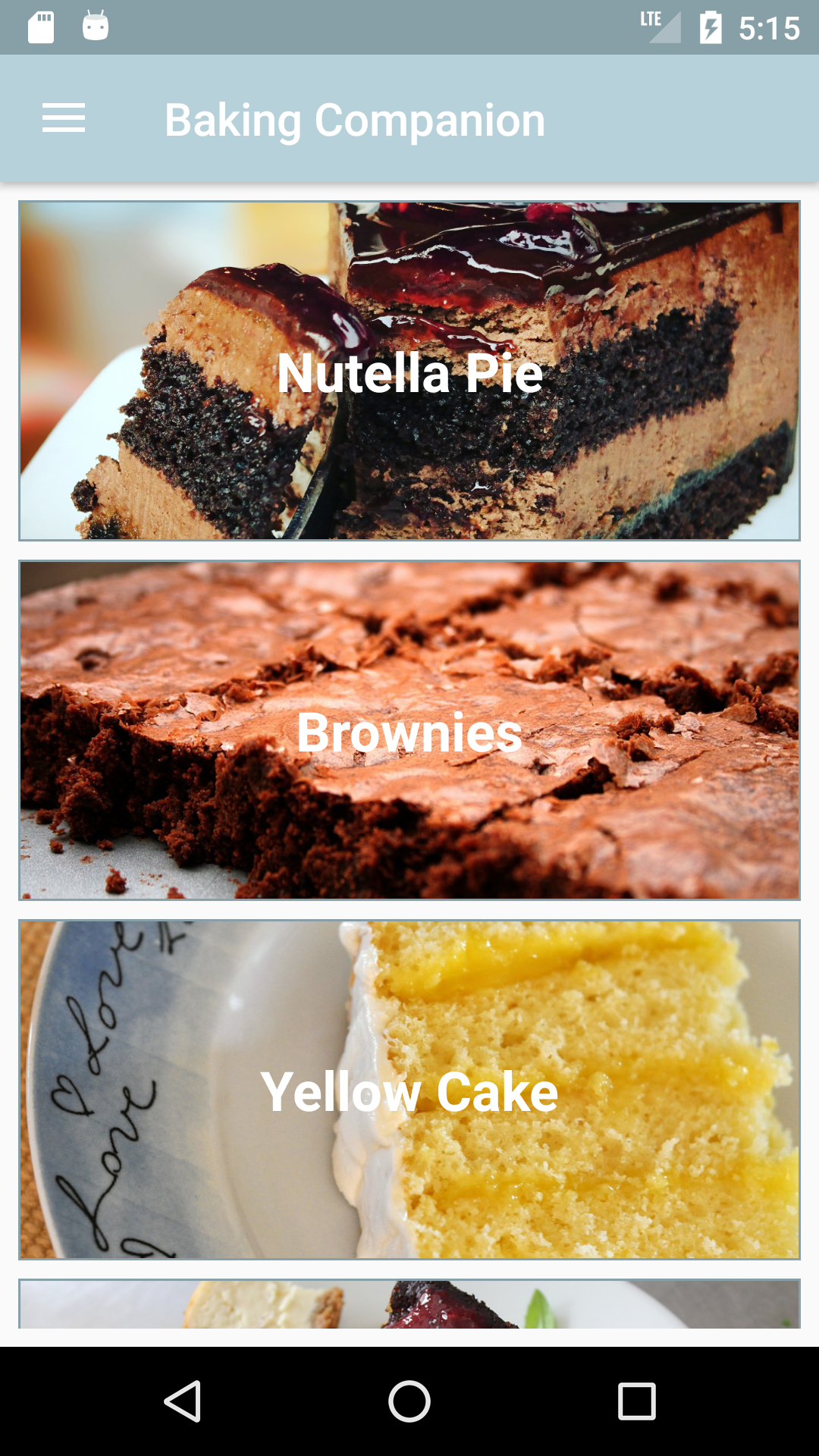 GitHub - CarloAntonio/Baking-Companion: Udacity's Android Developer Nanodegree, Project 3 ...